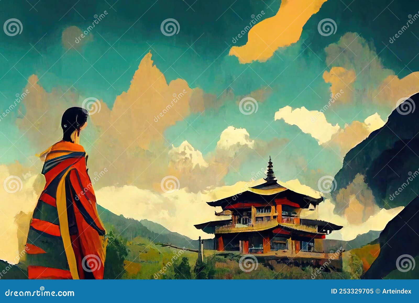 Bhutan Map. Cartoon Vector | CartoonDealer.com #186924177