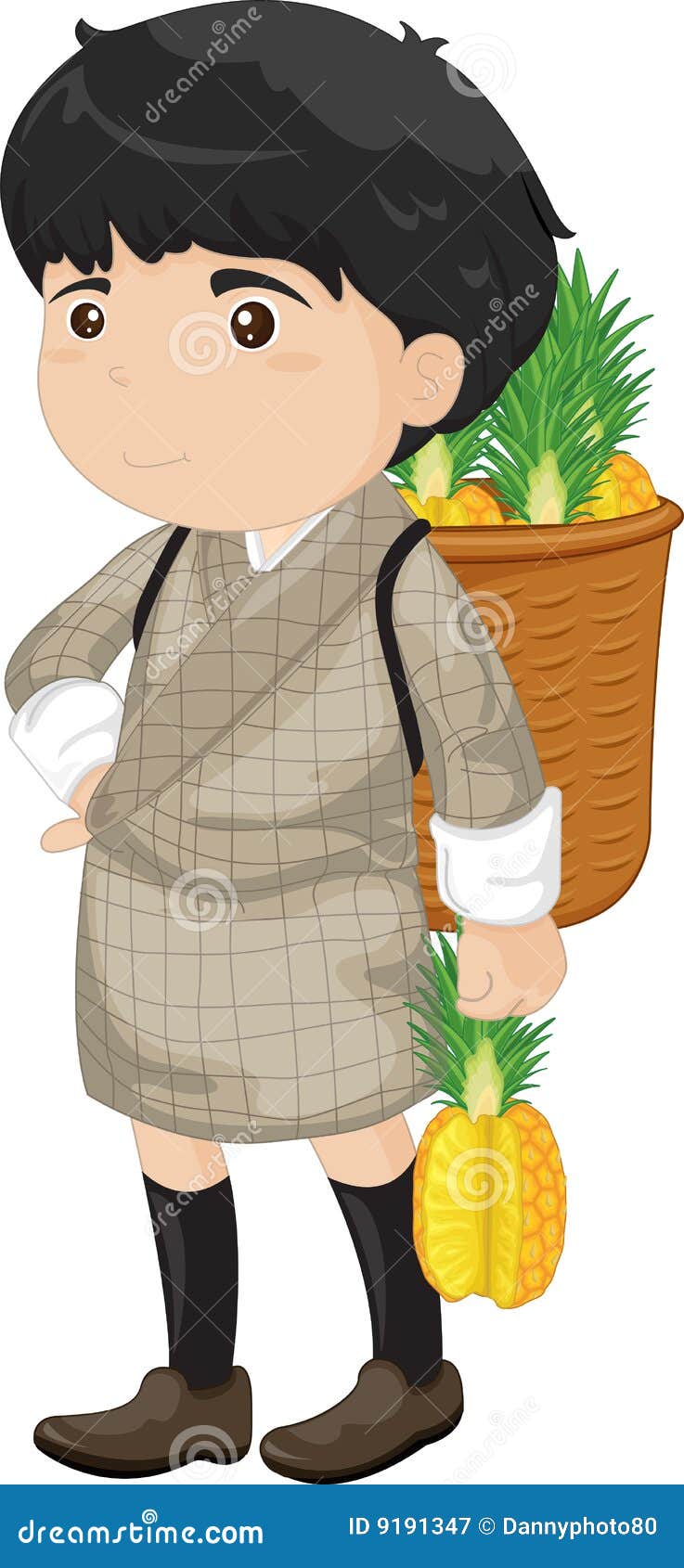 Bhutan national dress stock illustration. Image of drawing - 9191347