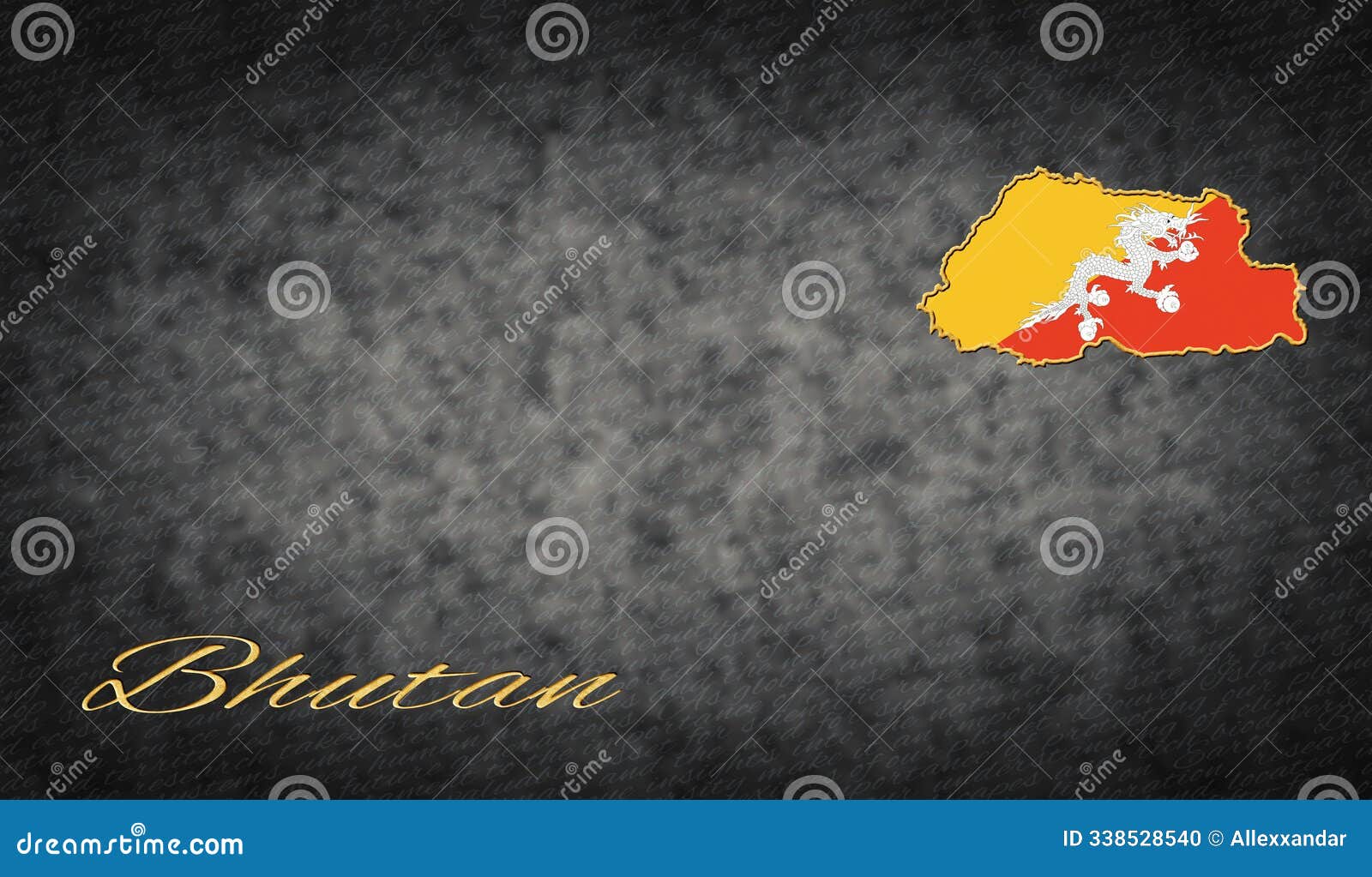 Bhutan Symbols, Map of Bhutan Stock Photo - Image of bhutan, tradition ...