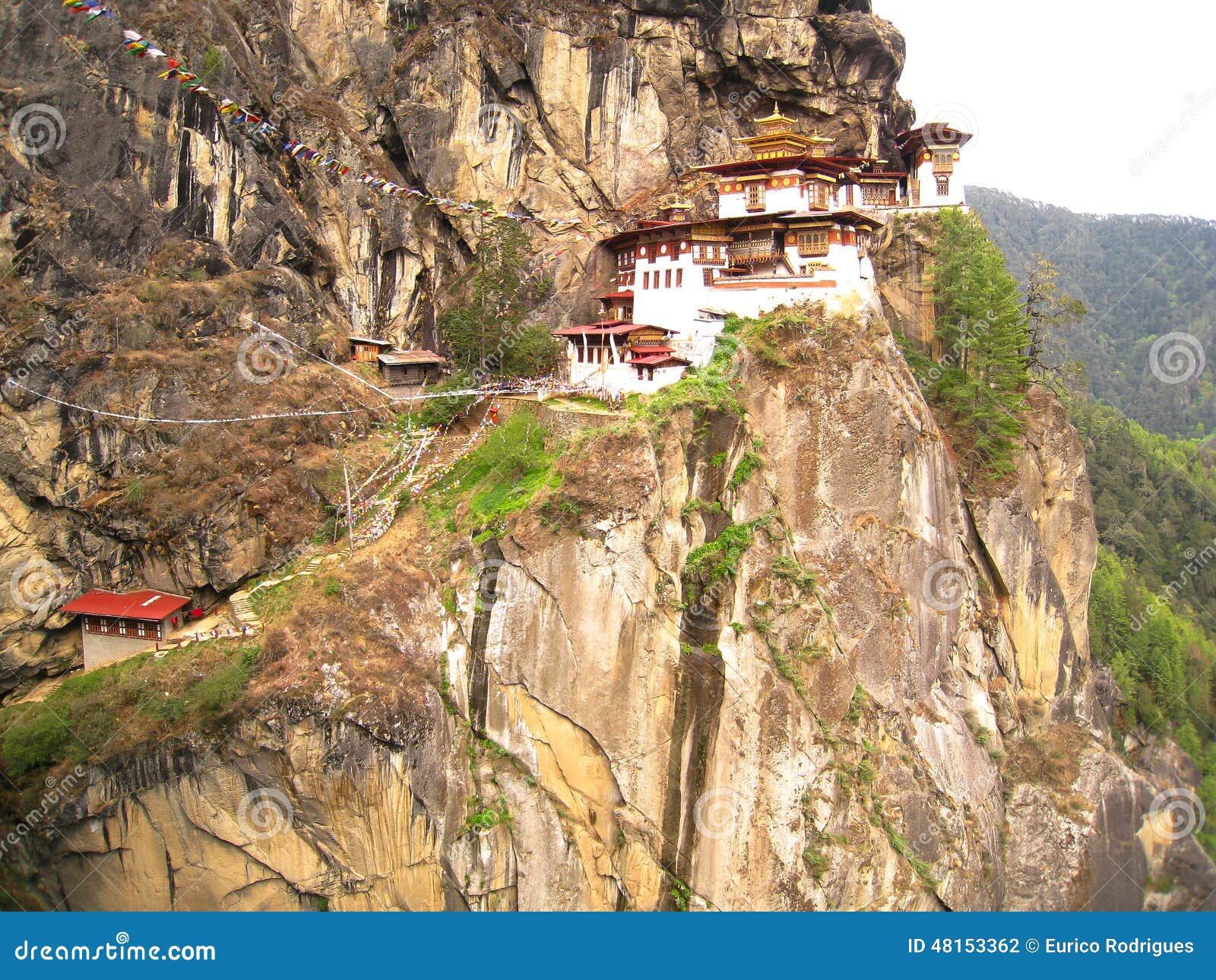 Bhutan - Tiger Monastery stock photo. Image of nestlled - 48153362
