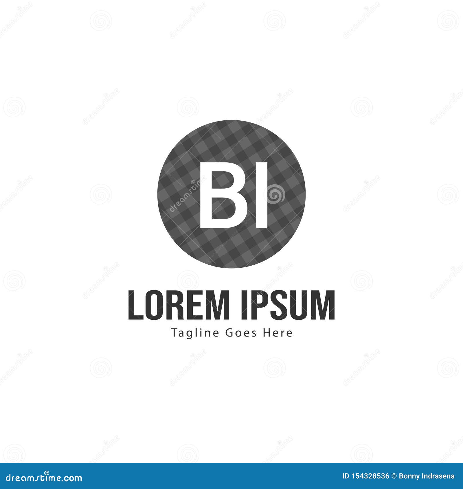 BI Letter Logo Design. Creative Modern BI Letters Icon Illustration ...