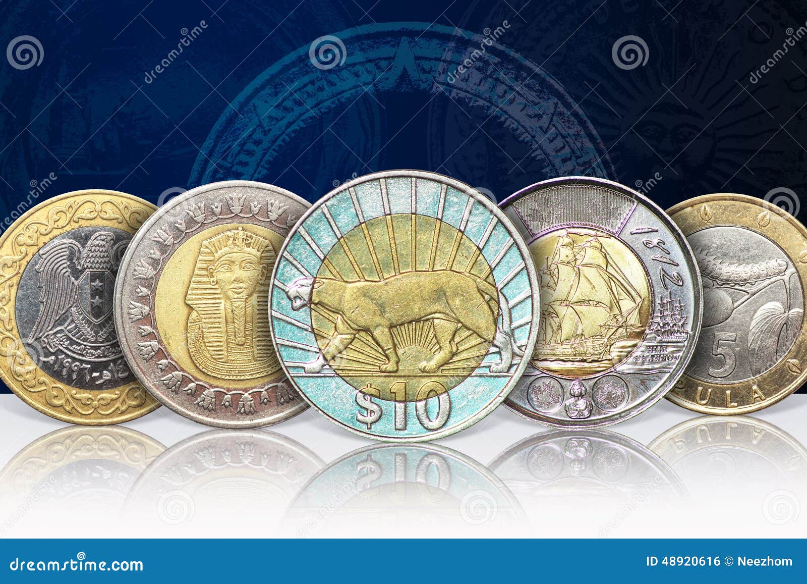 Metal Coins Diagram On A Big Book Royalty-Free Stock Photography ...