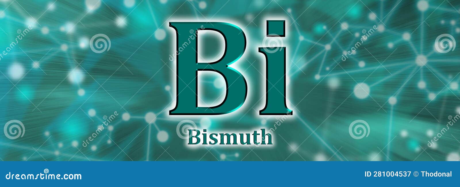 Bi Symbol. Bismuth Chemical Element Stock Illustration - Illustration ...