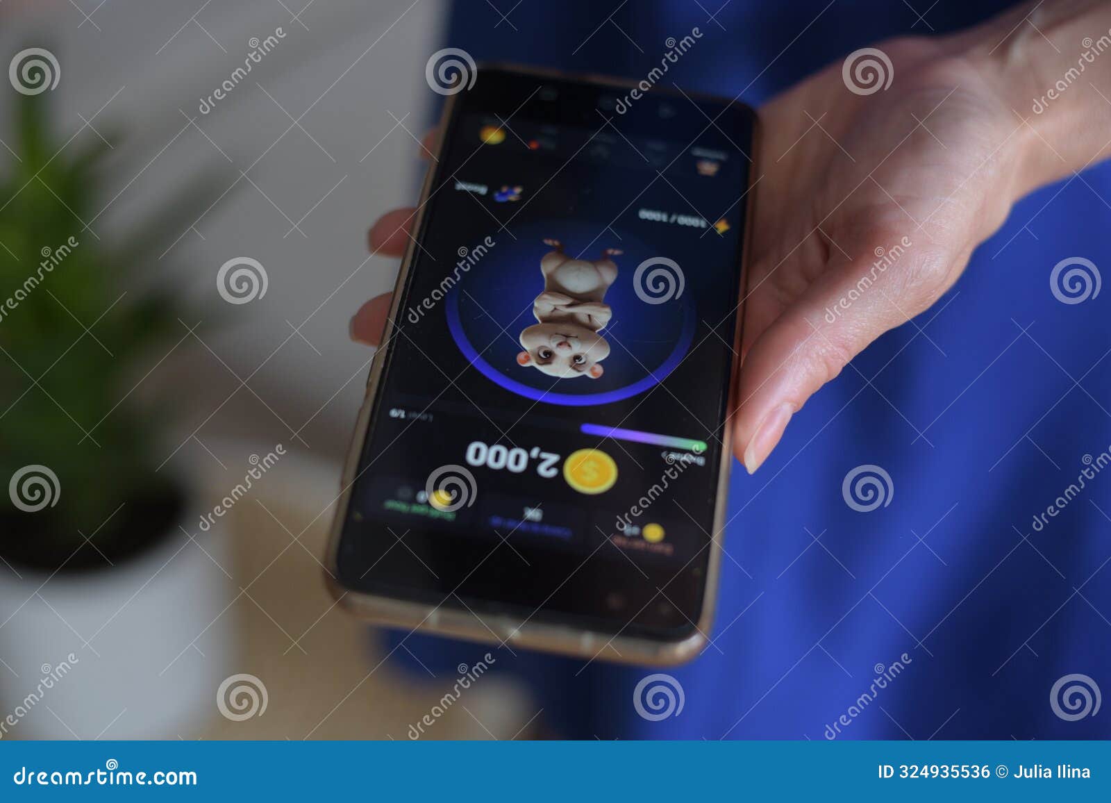 Bialystok, Poland. July 04 2024: Hamster Kombat Telegram Bot on IPhone ...