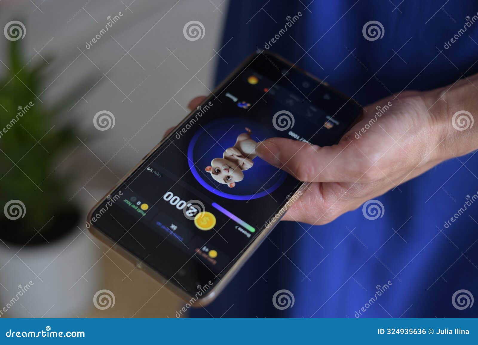 Bialystok, Poland. July 04 2024: Hamster Kombat Telegram Bot on IPhone ...