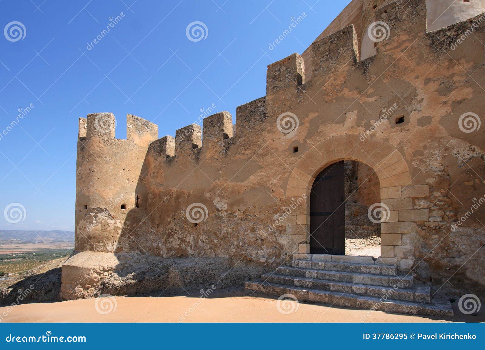 Biar Castle, Alicante, Spain. Stock Image - Image of vintage, tower ...