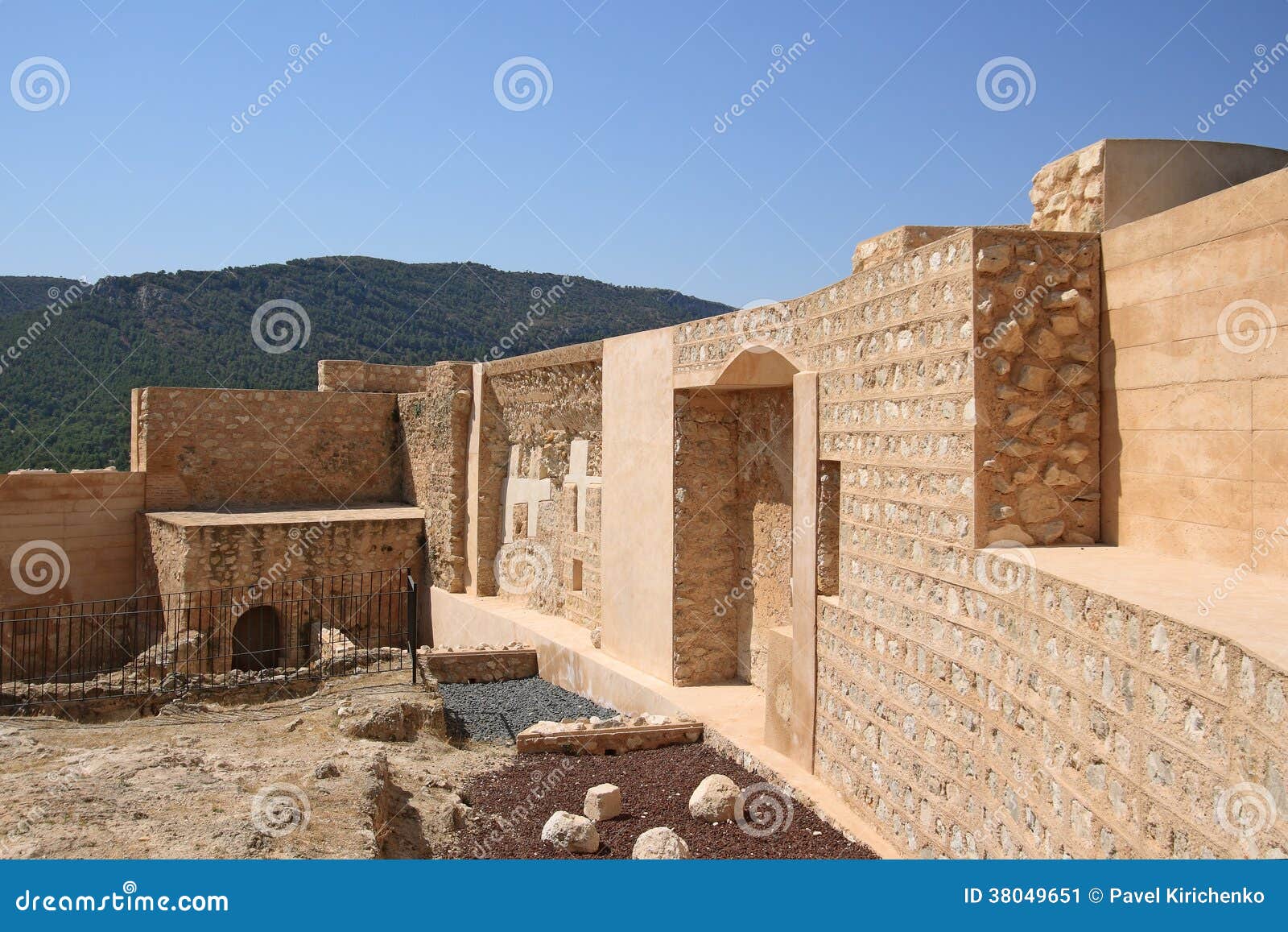 Biar Castle, Alicante, Spain. Stock Image - Image of spain, stone: 38049651