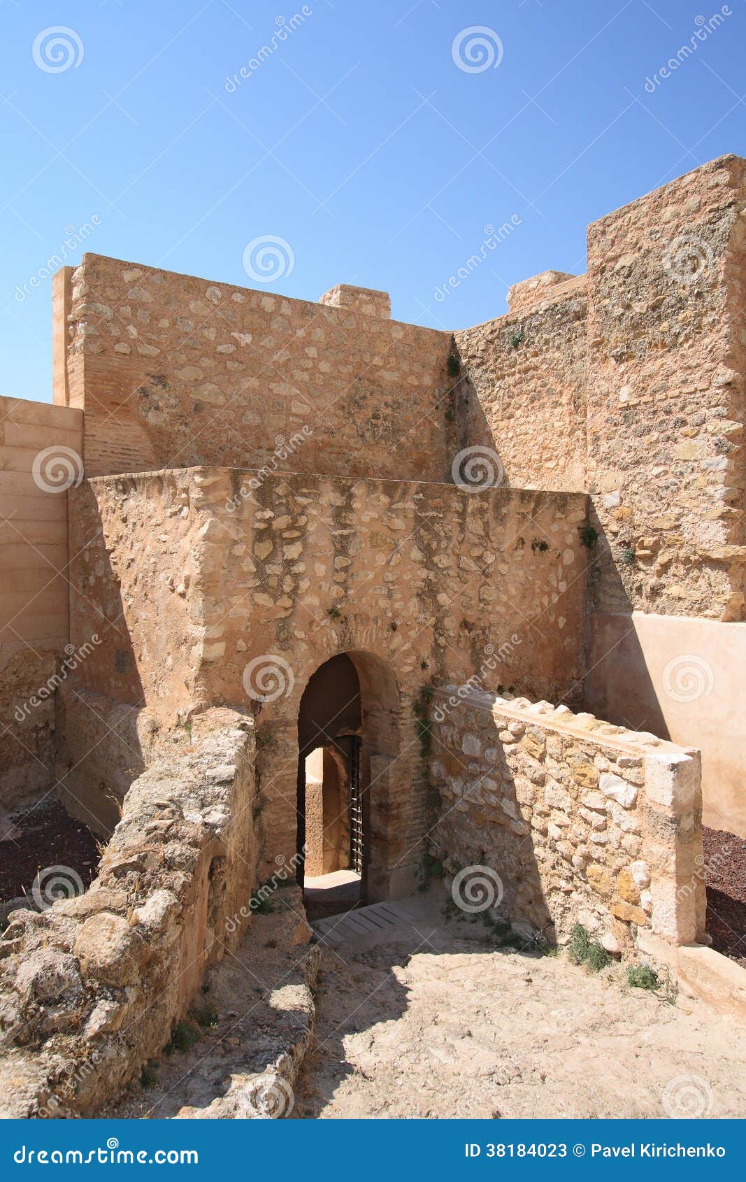Biar Castle, Alicante, Spain. Stock Image - Image of tower, rock: 38184023