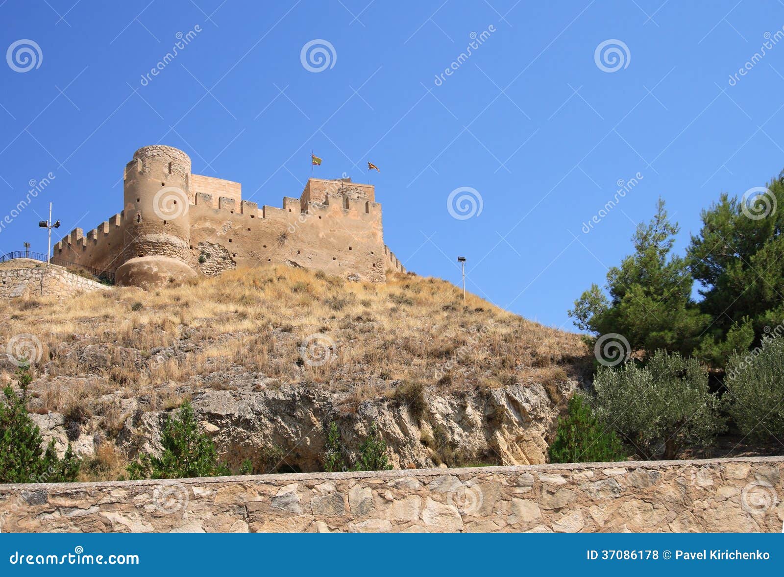 Biar Castle, Alicante, Spain Stock Photo - Image of tower, blanca: 37086178