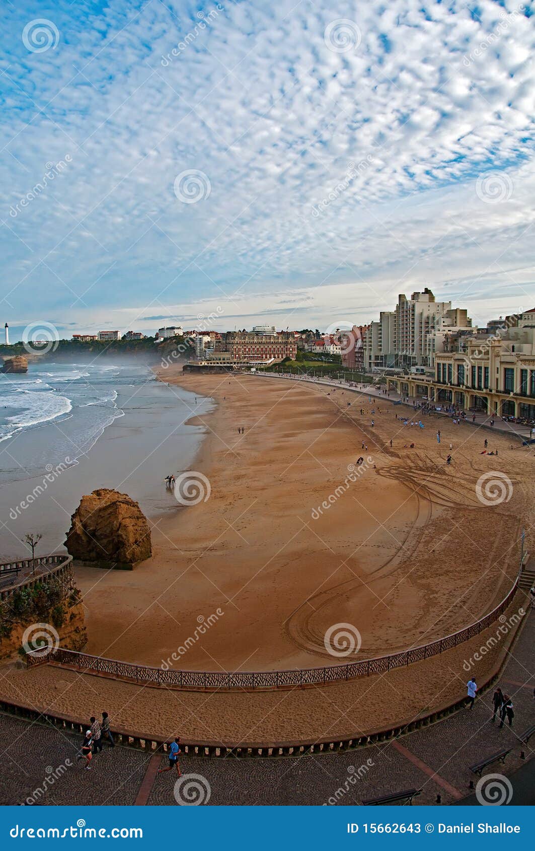 Biarritz beach stock image. Image of wave, surf, deco - 15662643