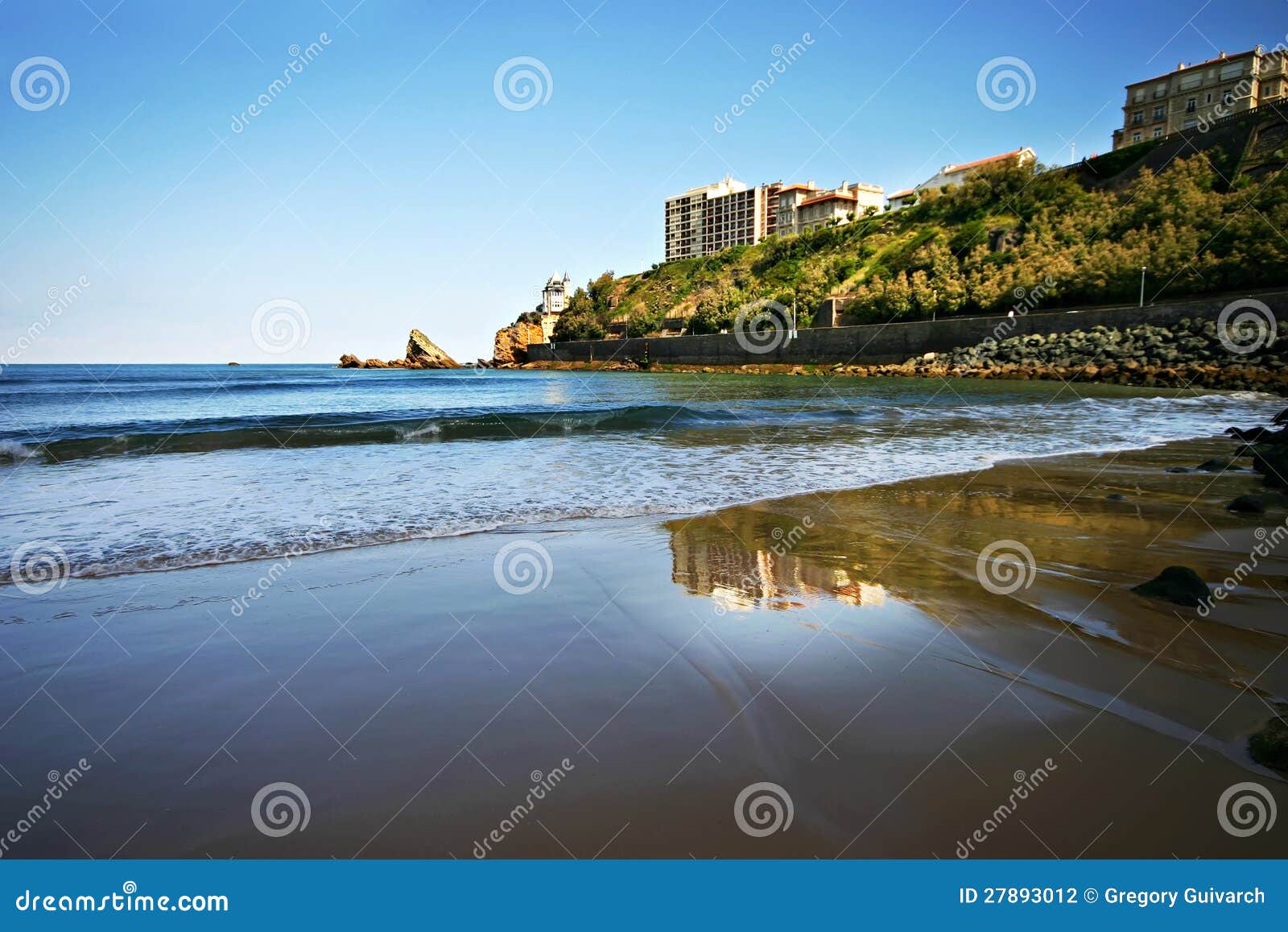 Biarritz Beach stock photo. Image of france, country - 27893012