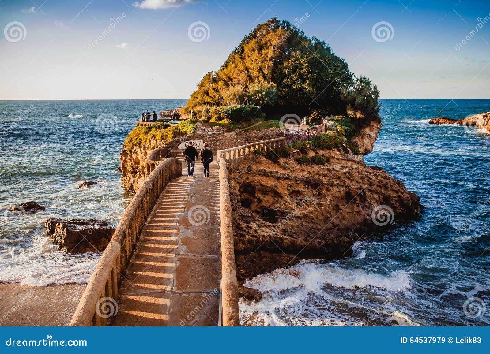 Biarritz france ocean sky editorial stock image. Image of blue - 84537979