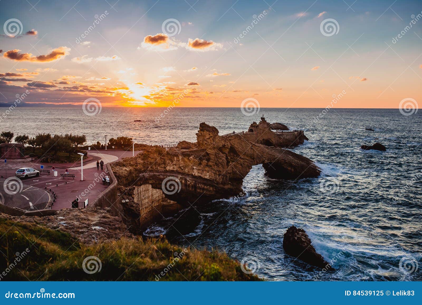 Biarritz france ocean sky editorial image. Image of tourism - 84539125