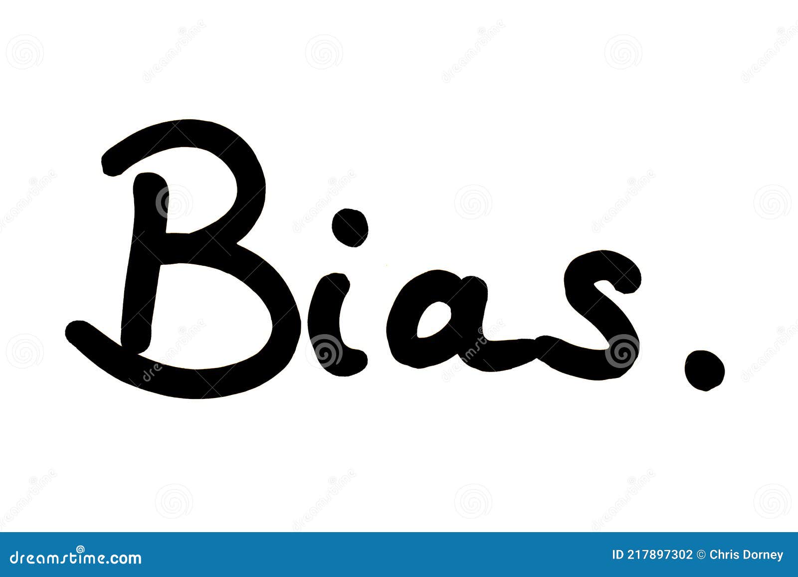 Bias stock illustration. Illustration of biased, negligence - 217897302