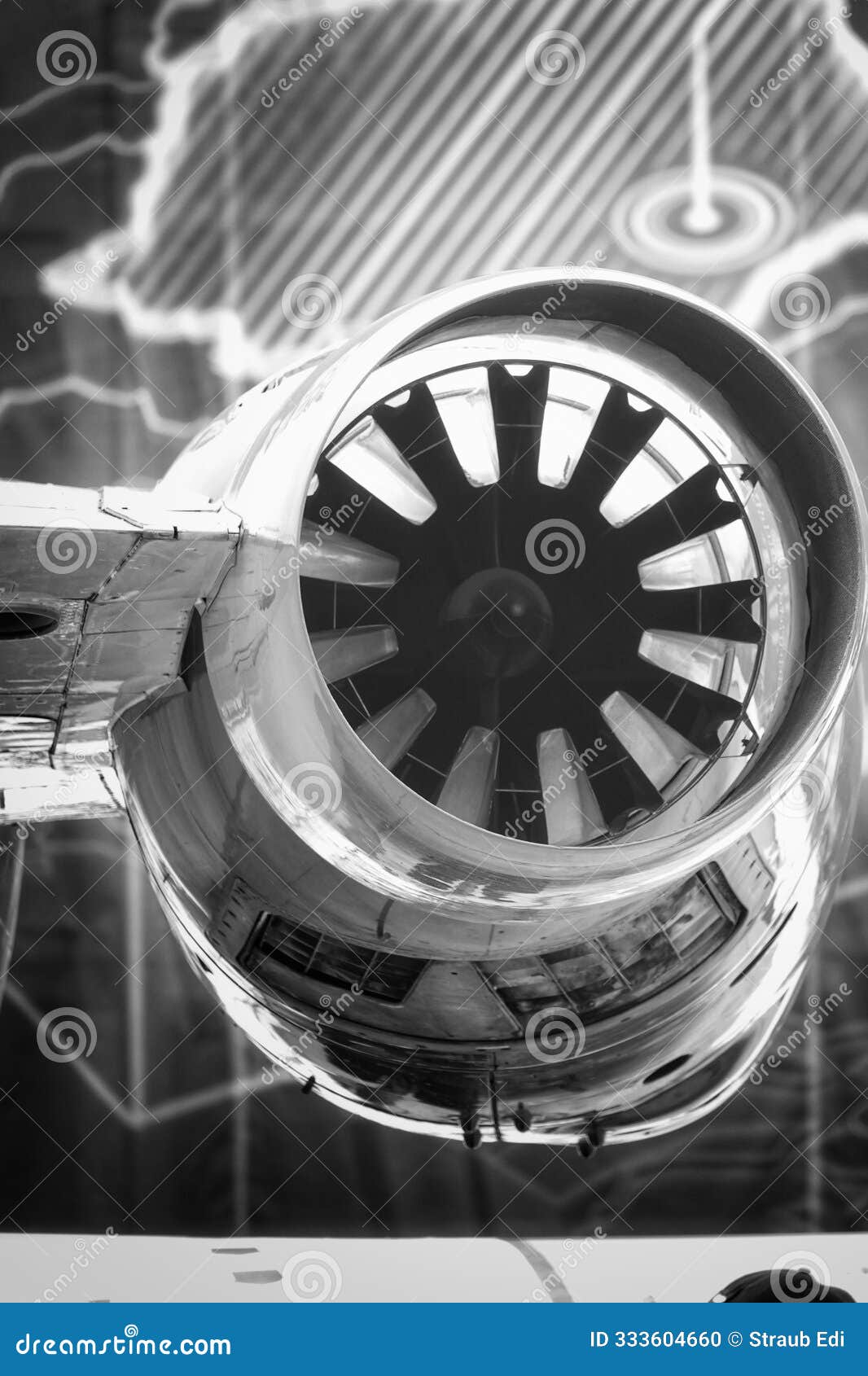 BIAS 2024 - Rear Jet Engine Part Stock Photo - Image of monochrome ...