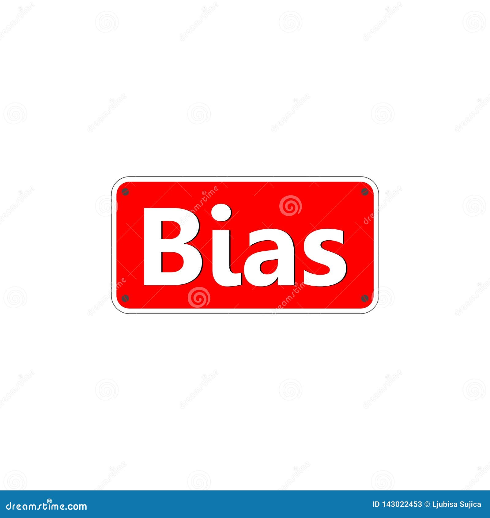 Bias sign or icon stock vector. Illustration of blue - 143022453