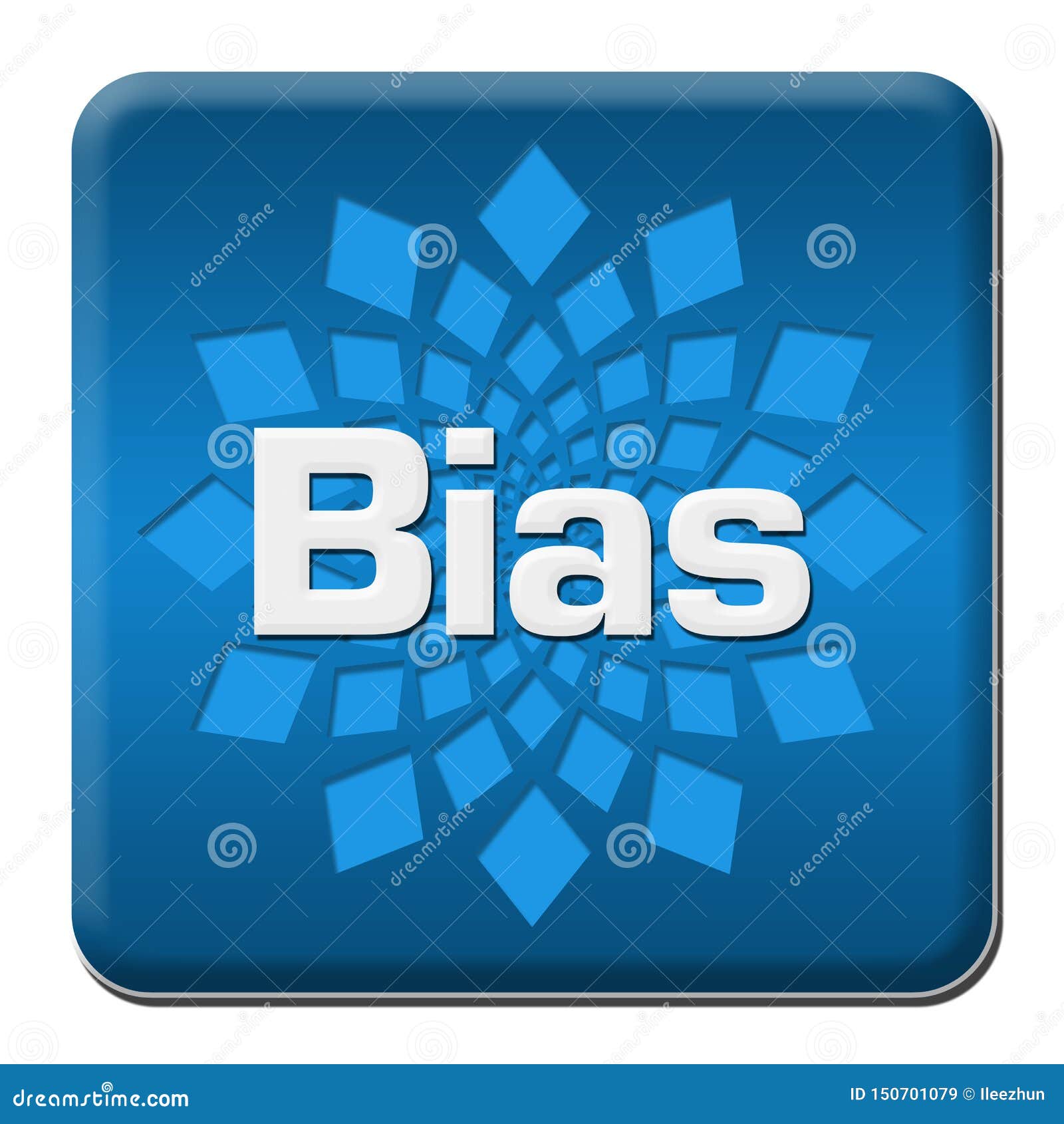 Bias Blue Rounded Square with Element Stock Illustration - Illustration ...