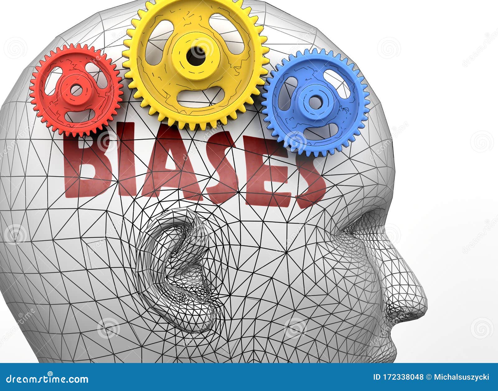Biases and Human Mind - Pictured As Word Biases Inside a Head To ...