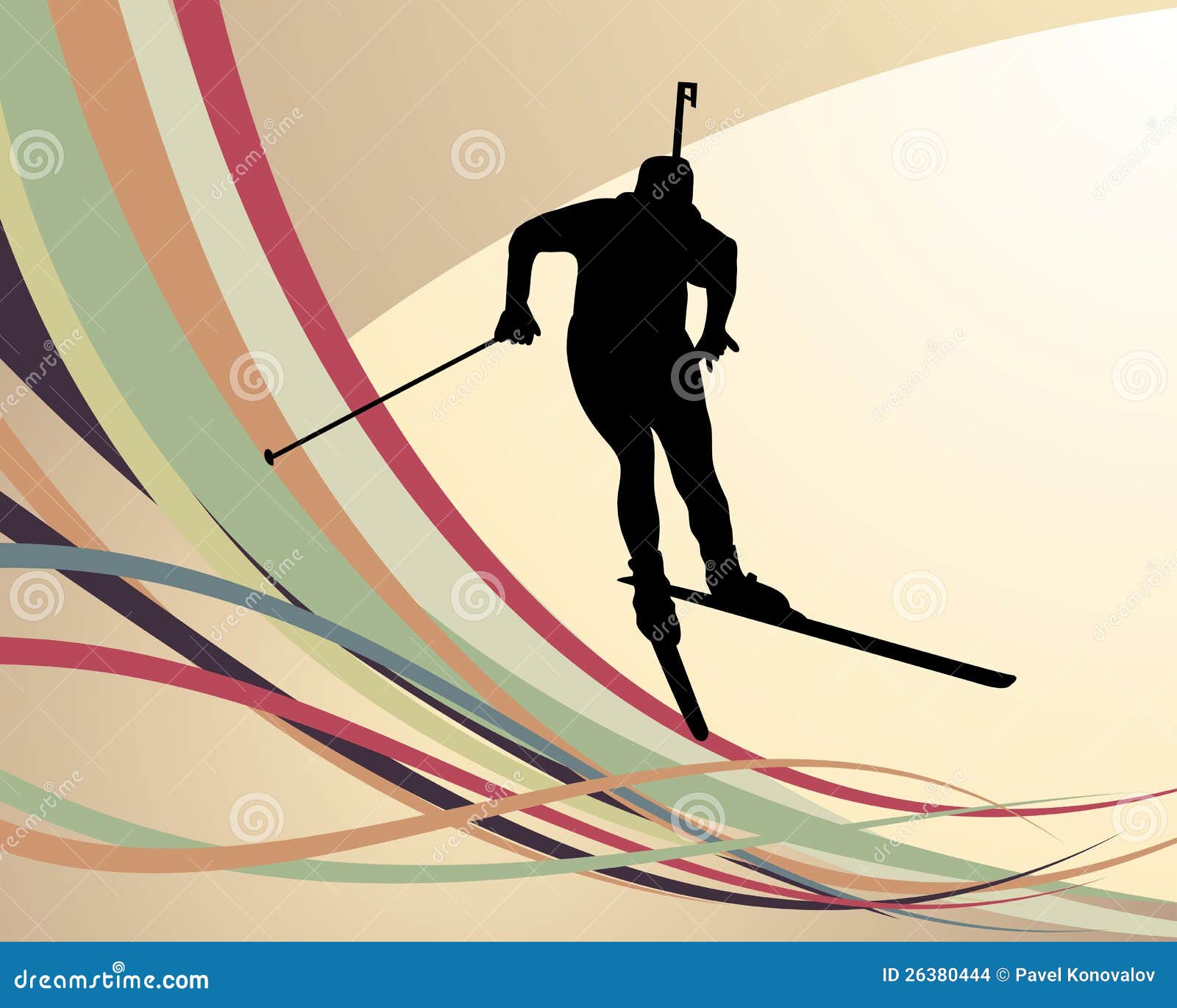 Biathlon Cartoon Vector | CartoonDealer.com #12853331
