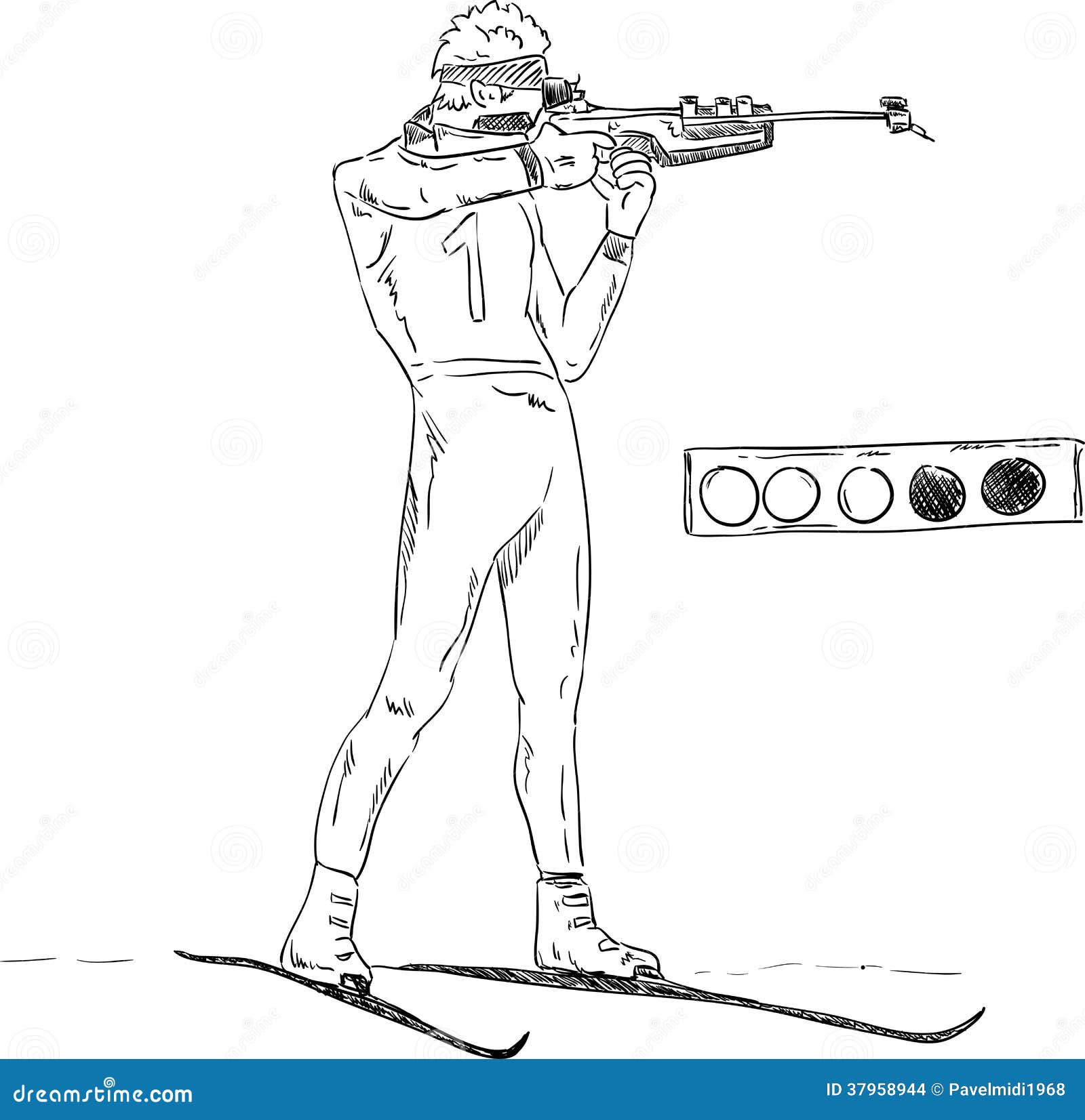 Vector Biathlon Logo | CartoonDealer.com #67308942