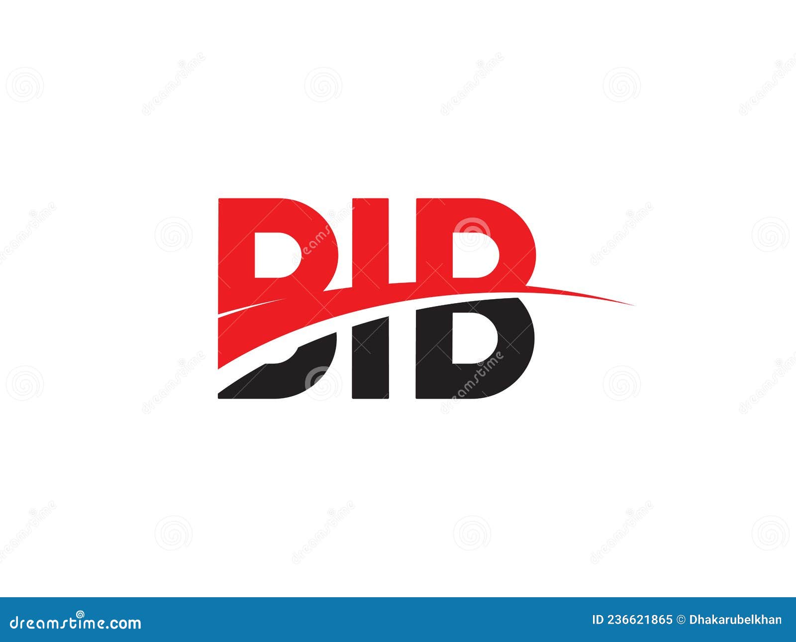 BIB Letter Initial Logo Design Vector Illustration Stock Vector ...