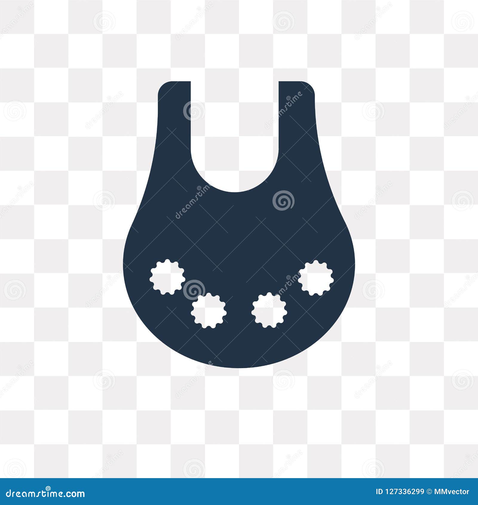 Bib Vector Icon Isolated on Transparent Background, Bib Transpa Stock ...