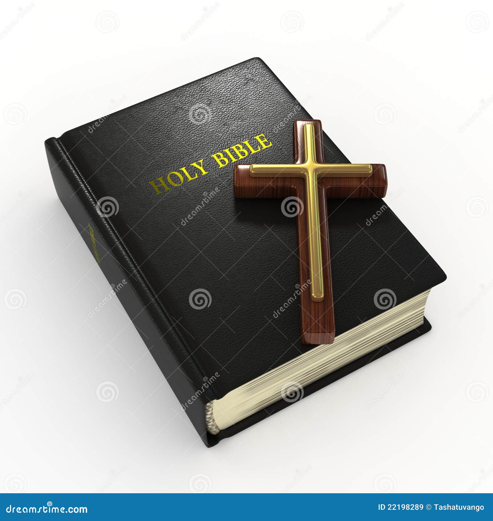 Bibbia e una traversa illustrazione di stock. Illustrazione di isolato ...