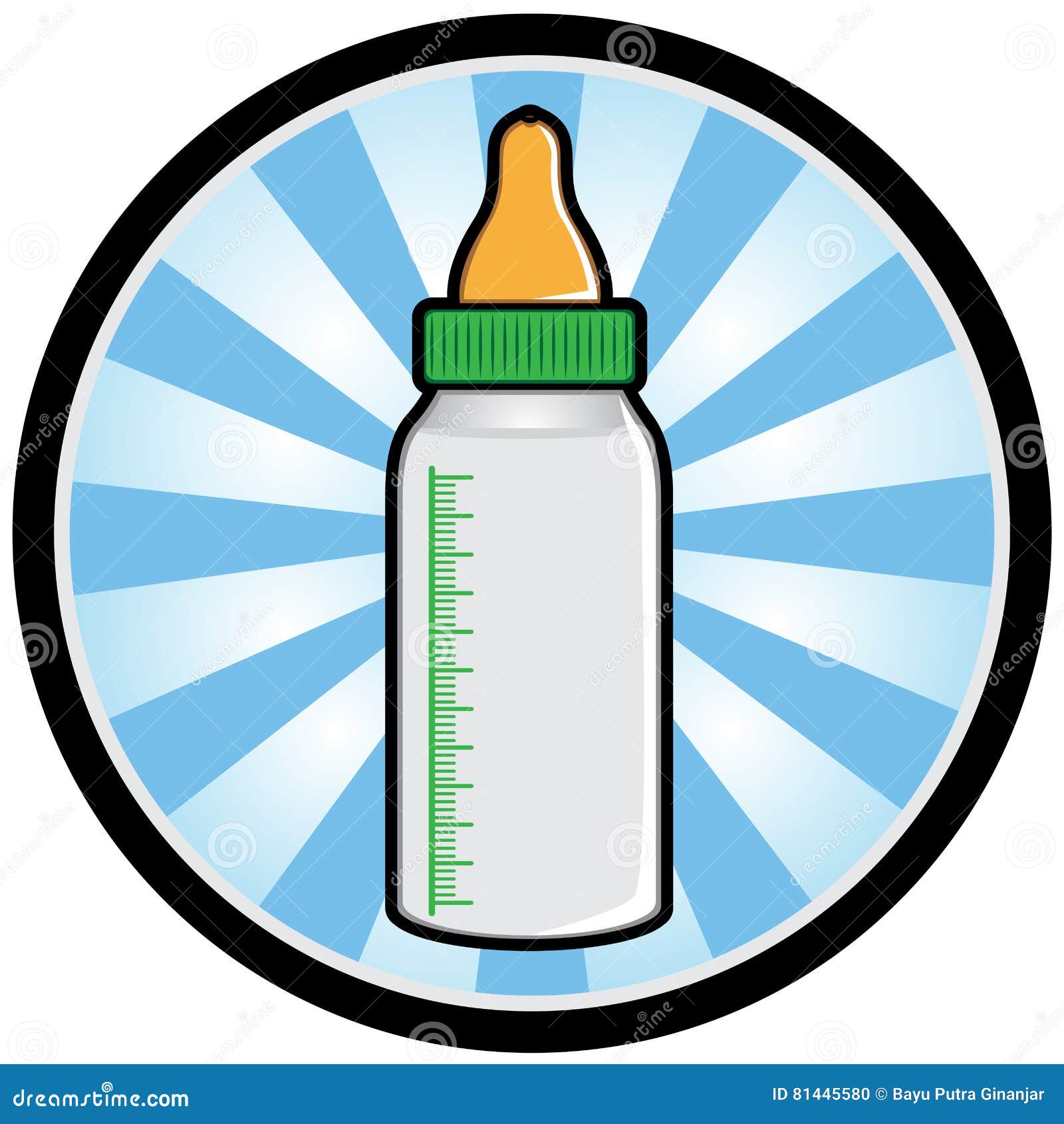 Biberon Avec Le Trayon Pour Le Lait Illustration de Vecteur ...