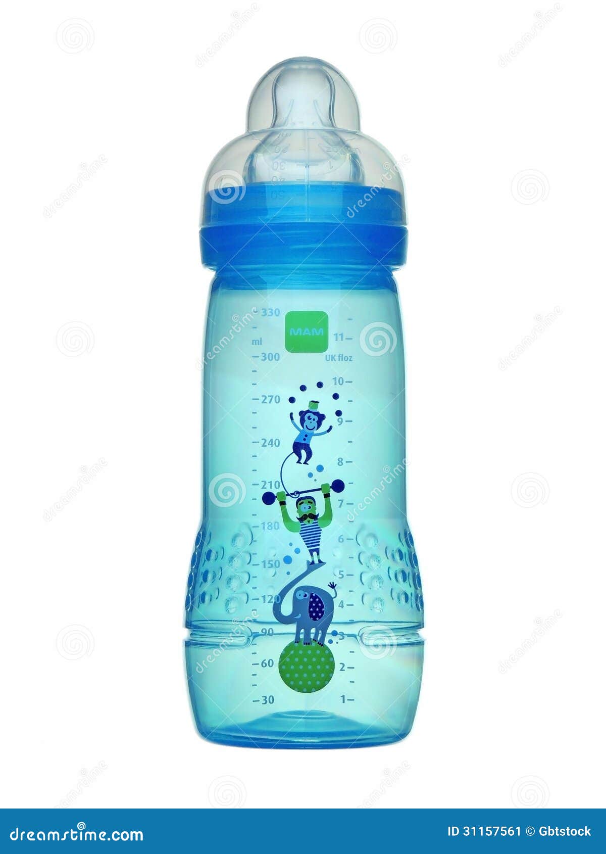 Biberon bleu. image stock. Image of santé, quotidien - 31157561