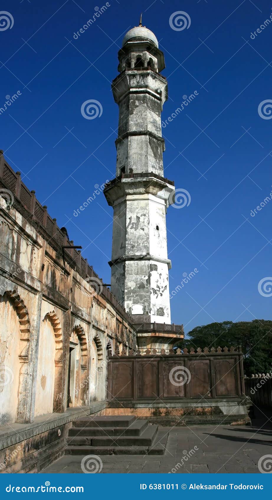 Bibi-ka-Maqbara, India stock image. Image of minarets - 6381011