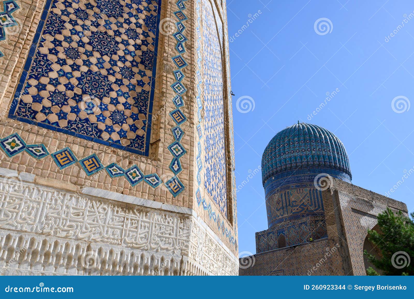 Bibi Khanum Mosque stock photo. Image of monument, mosaic - 260923344