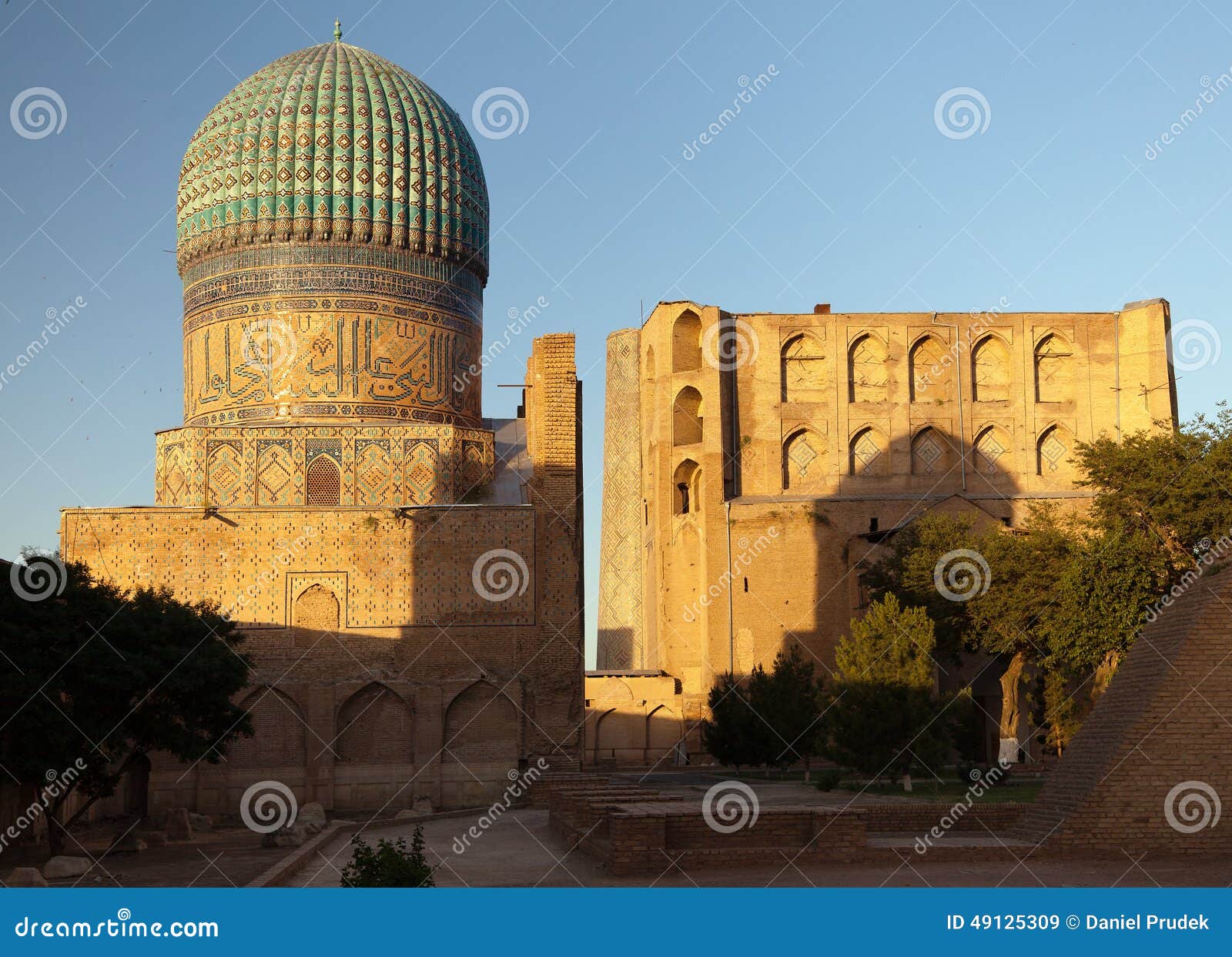 From Bibi-Khanym Mosque - Registan - Samarkand Stock Image - Image of ...