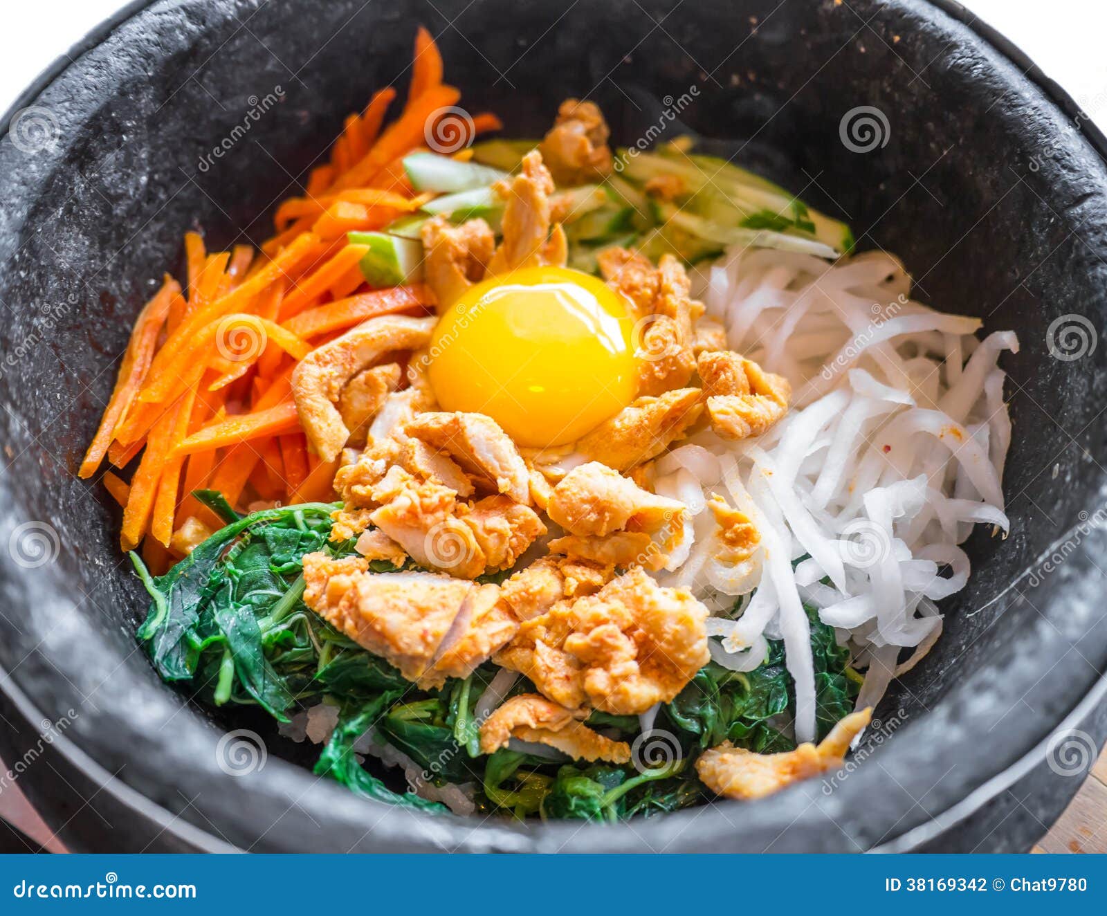 Bibimbap stock photo. Image of korean, asian, cuisine - 38169342