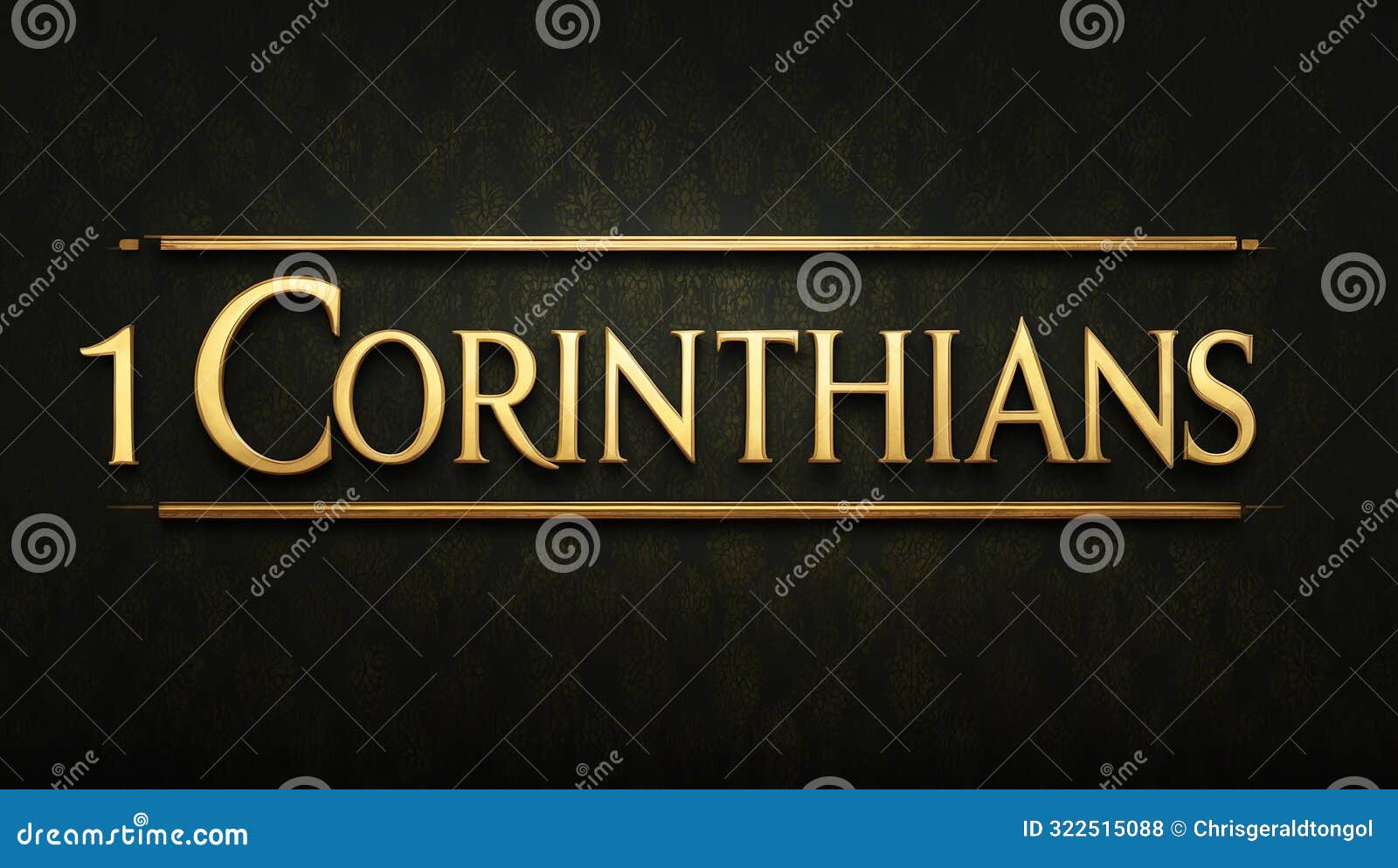 Bible Chapter Poster in a Victorian Ai Generated Stock Illustration ...