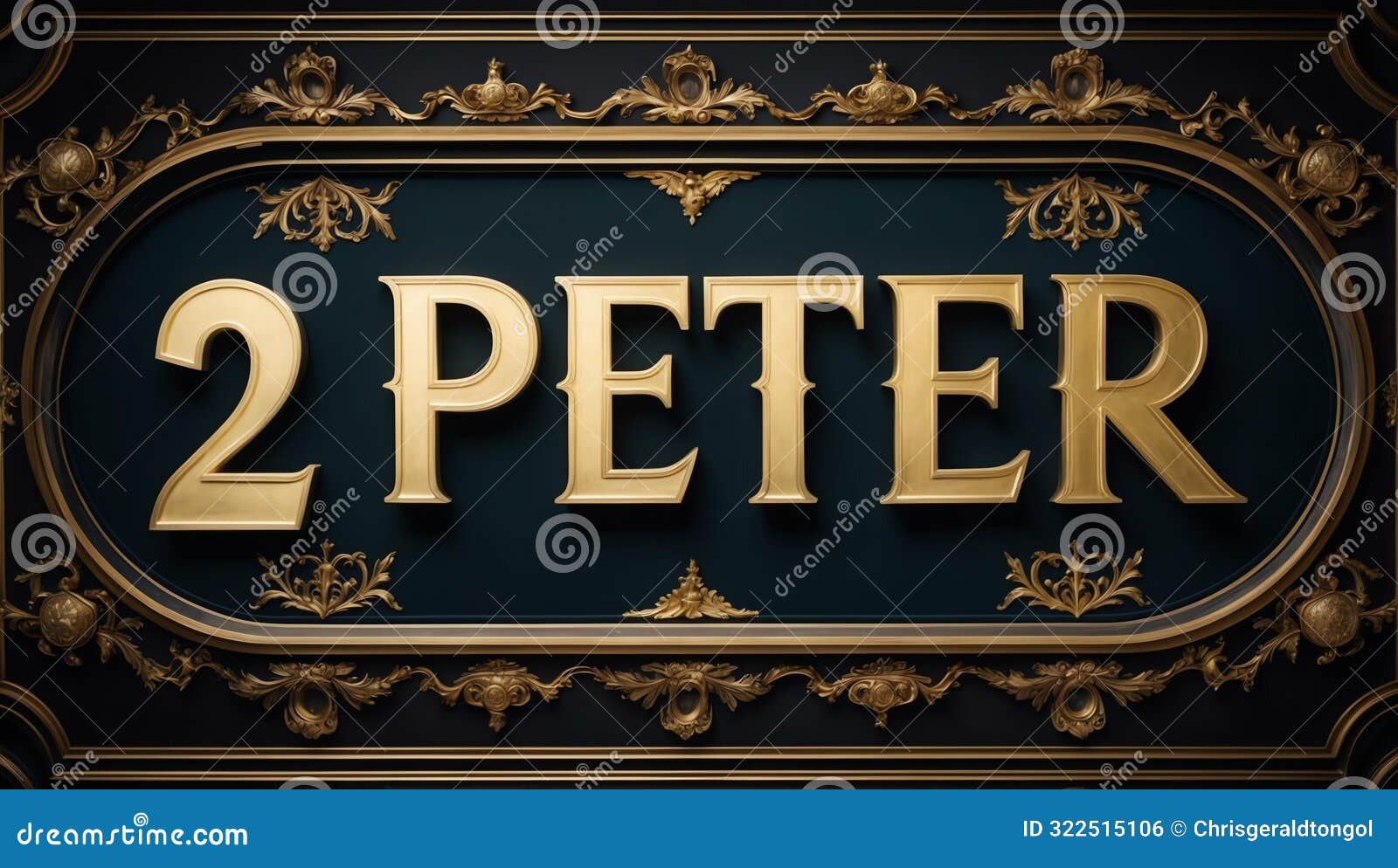 Bible Chapter Poster in a Victorian Ai Generated Stock Illustration ...