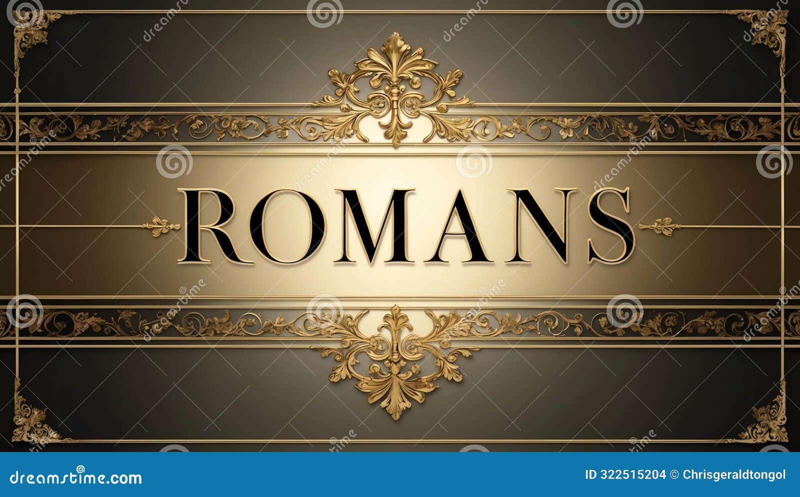 Bible Chapter Poster in a Victorian Ai Generated Stock Illustration ...