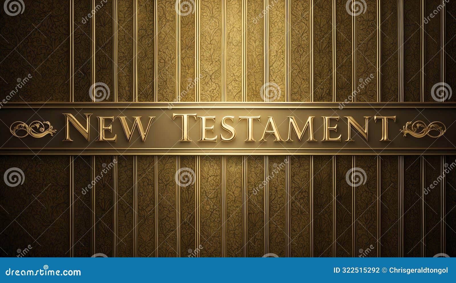 Bible Chapter Poster in a Victorian Ai Generated Stock Illustration ...