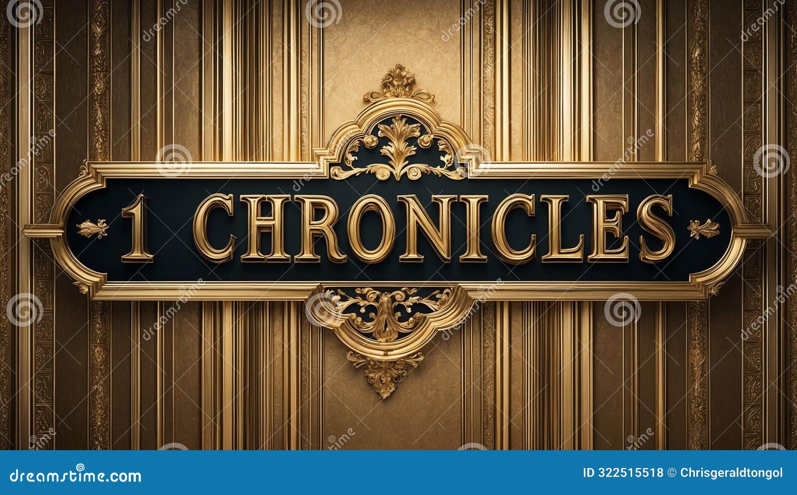 Bible Chapter Poster in a Victorian Ai Generated Stock Illustration ...