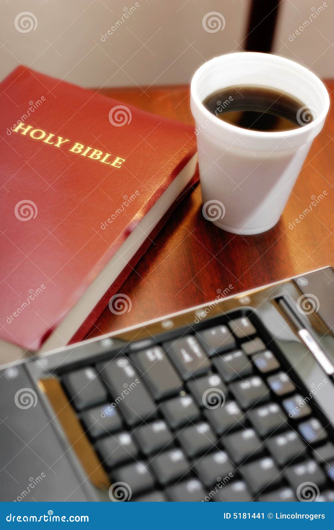Bible and computer stock image. Image of laptop, religion - 5181441