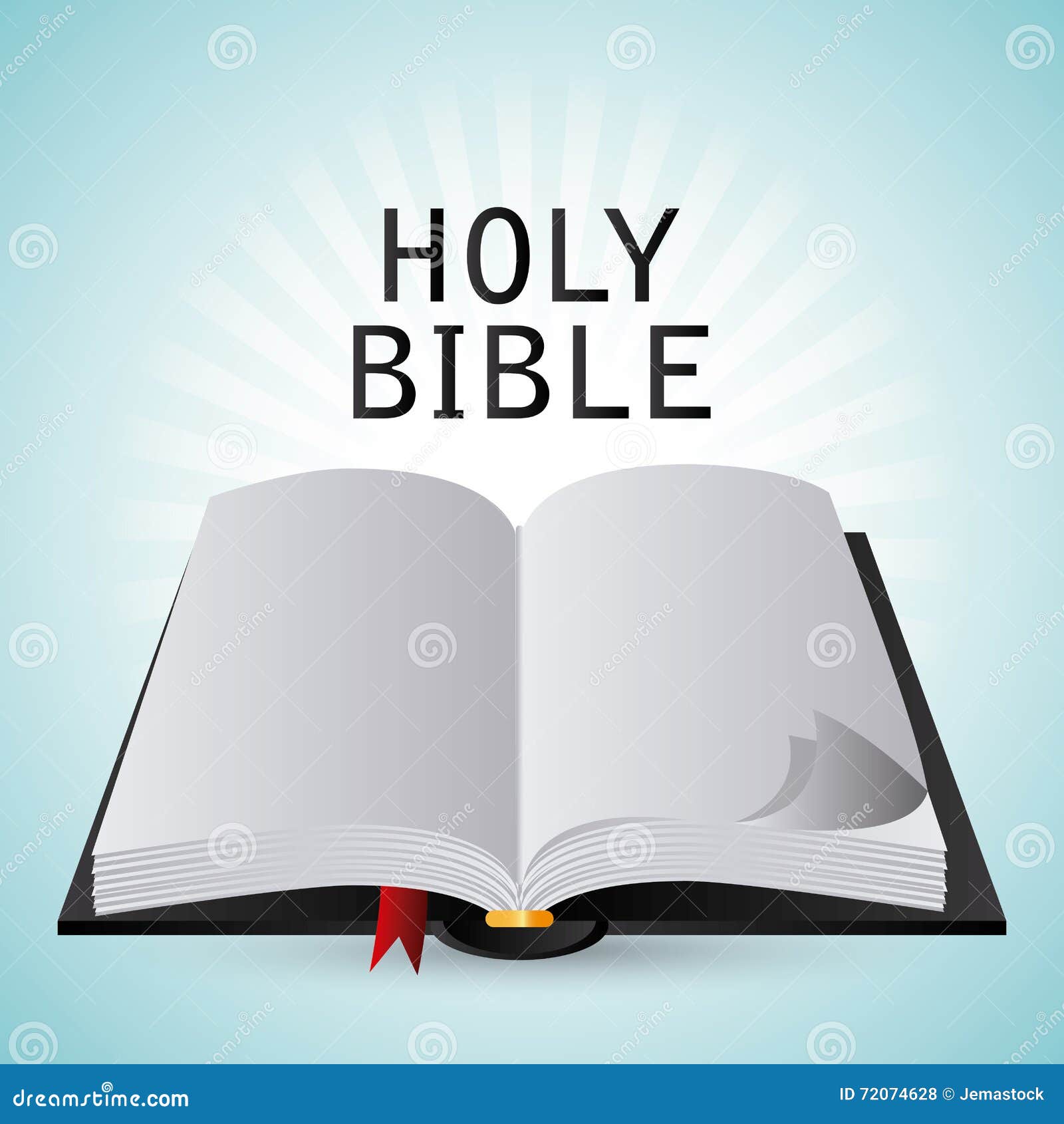 Bible Design. Book Icon. Flat Illustration Stock Vector - Illustration ...