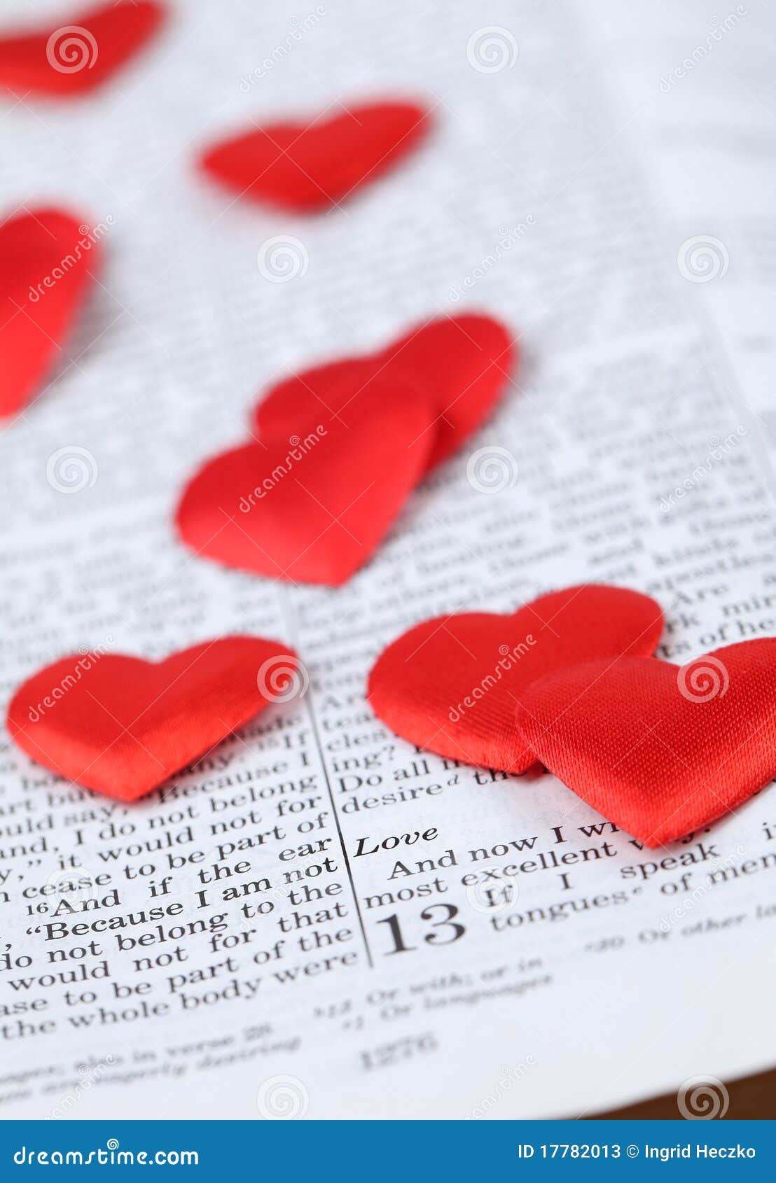 Bible and hearts stock image. Image of proposal, confetti - 17782013