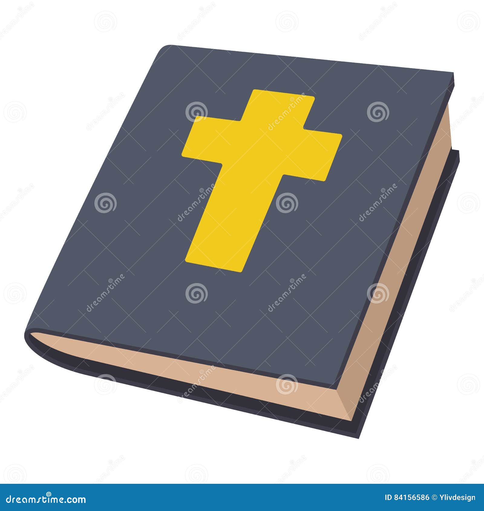 Bible icon, cartoon style stock vector. Illustration of religious ...