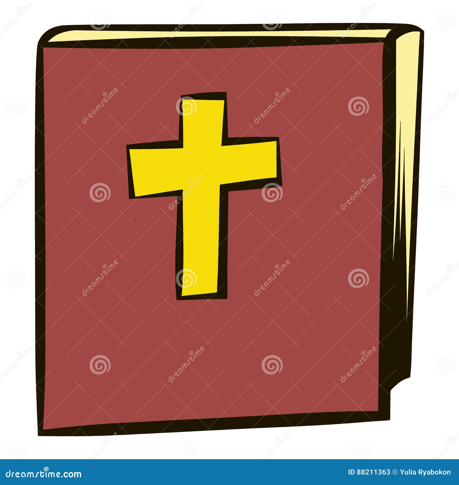 Bible icon cartoon stock vector. Illustration of christianity - 88211363