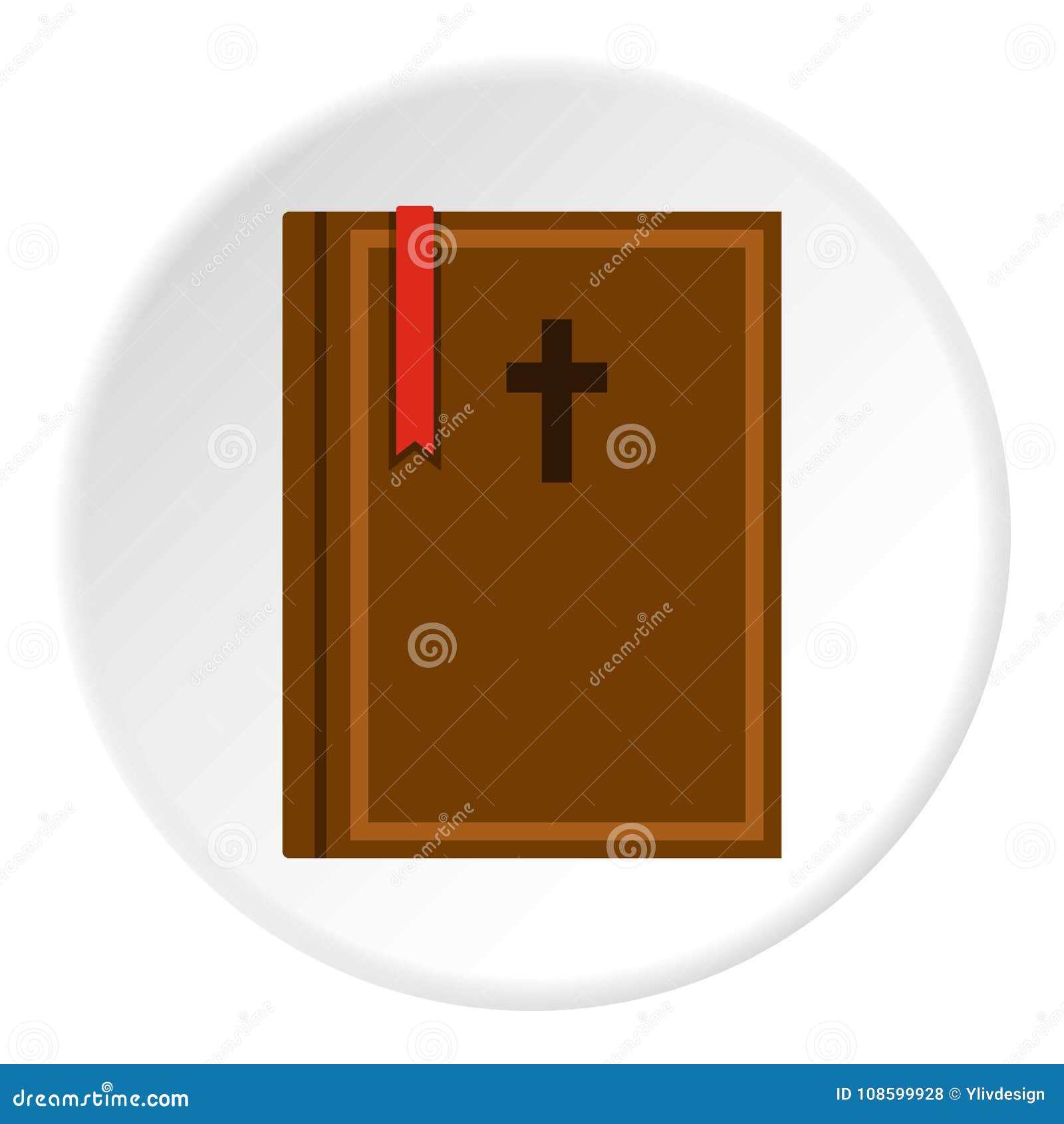 Bible icon circle stock vector. Illustration of book - 108599928