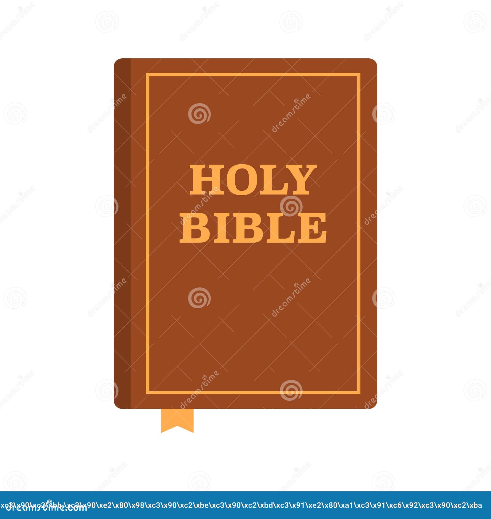 Bible Icon. Holy Bible Isolated on White Background. Scripture. Flat Style. Christian Faith ...