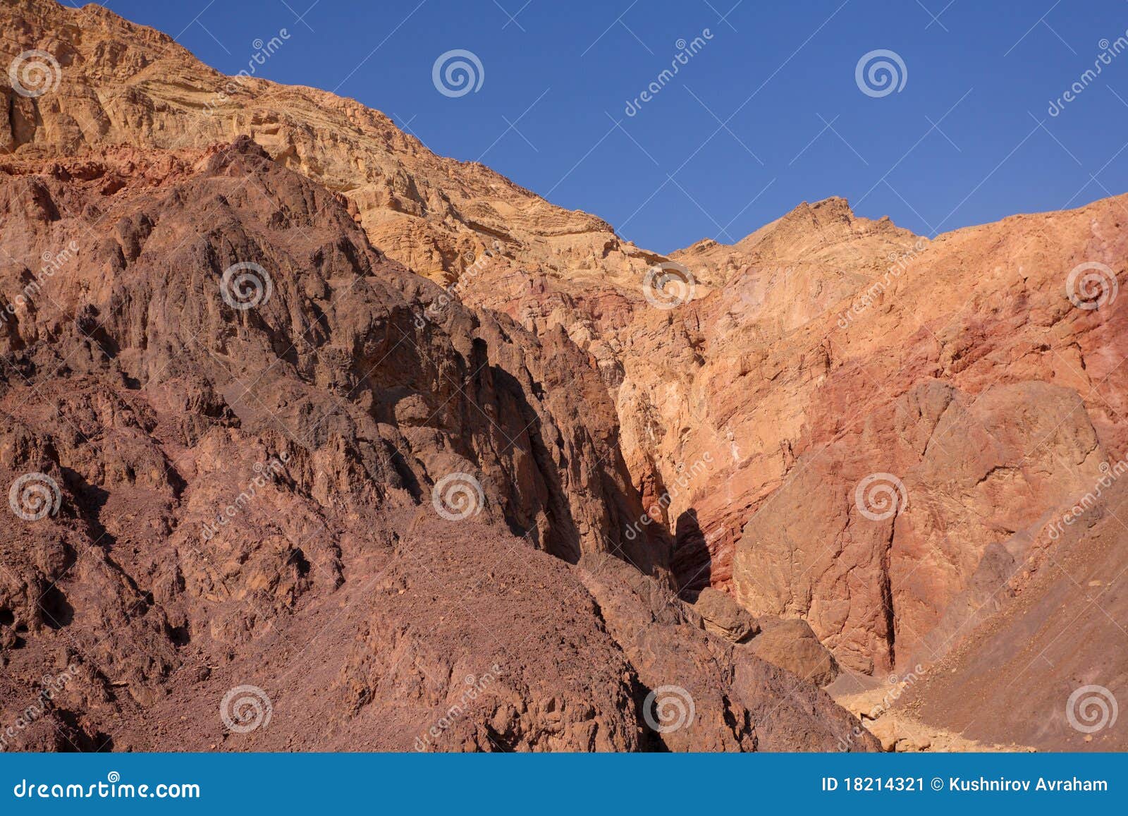 A Bible Landscape - Desert Sinai. Winter Stock Image - Image of beauty ...