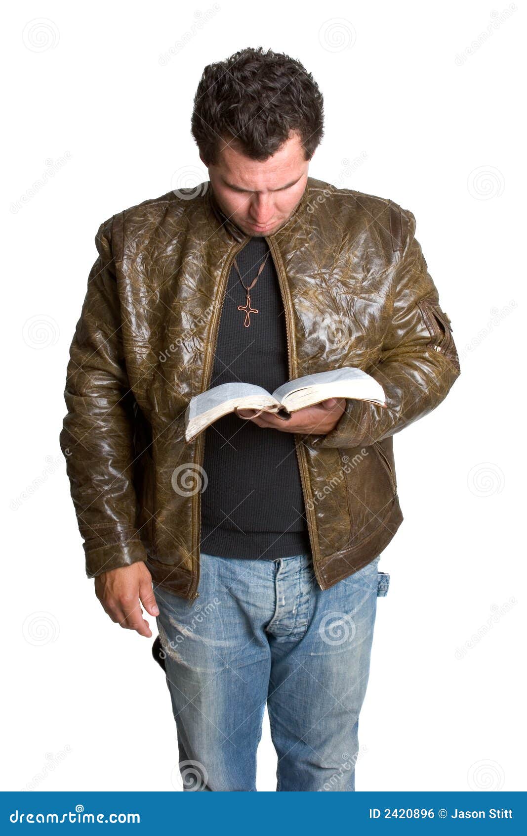 Bible Man stock photo. Image of pray, people, white, young - 2420896