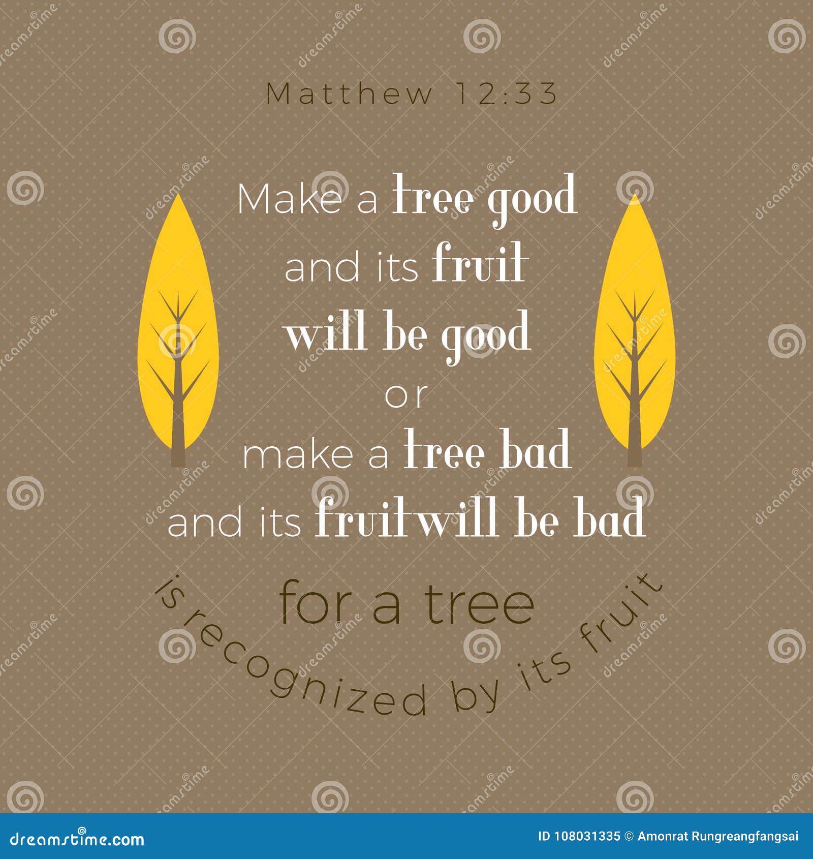 Bible quote from Matthew stock vector. Illustration of graphic - 108031335