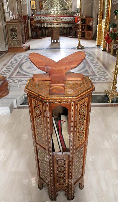 The Bible reading table stock image. Image of church - 11513065