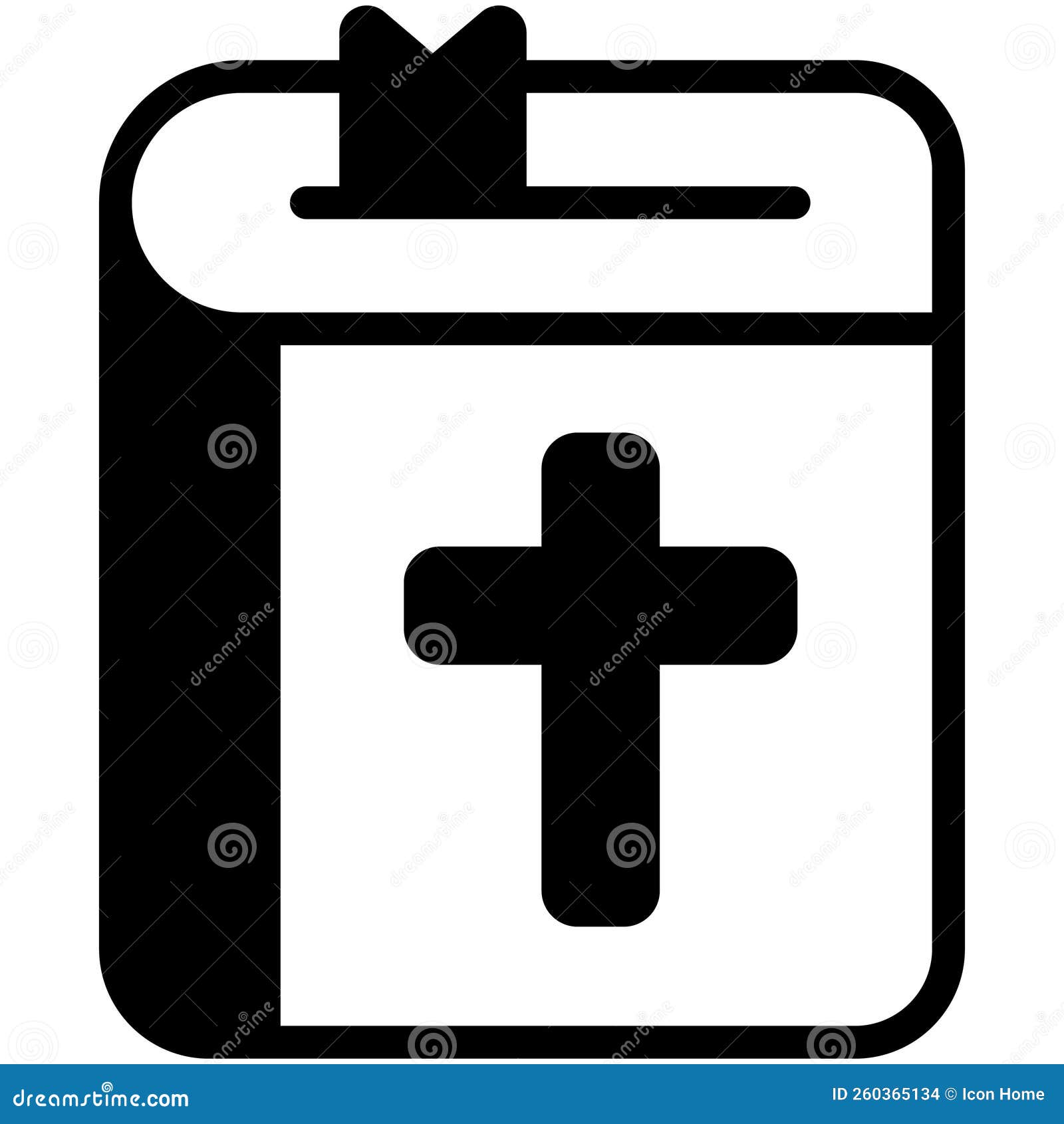 Bible, Religious Black Icon Stock Vector - Illustration of glyph ...